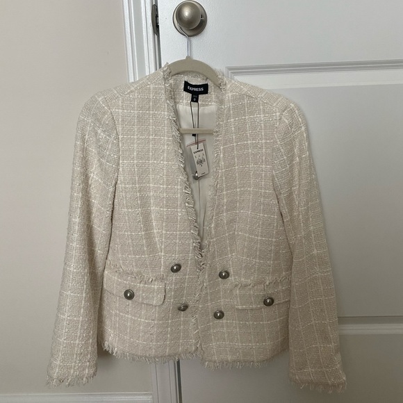 Express | Jackets & Coats | Brand New Tweed Blazerjacket | Poshmark